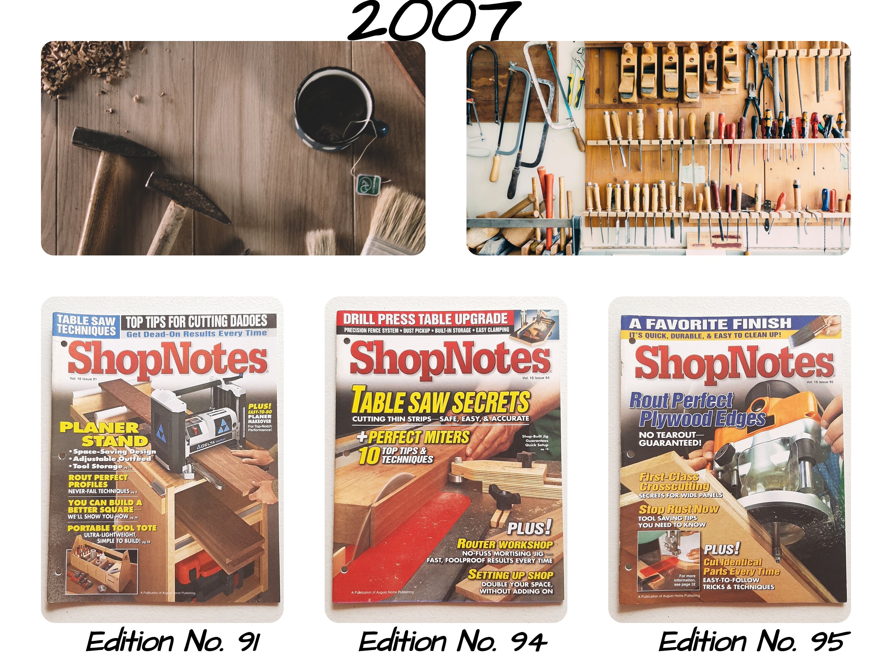2000-2007 ShopNotes Magazine Editions from the 2000's | Etsy