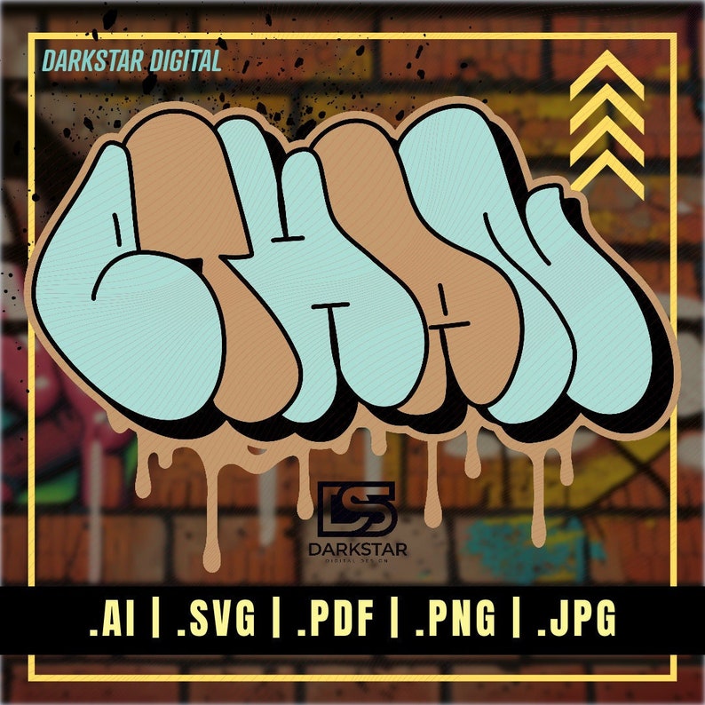 Ethan - Custom Graffiti Throw up Bubble Letters | Layered Editable SVG ...
