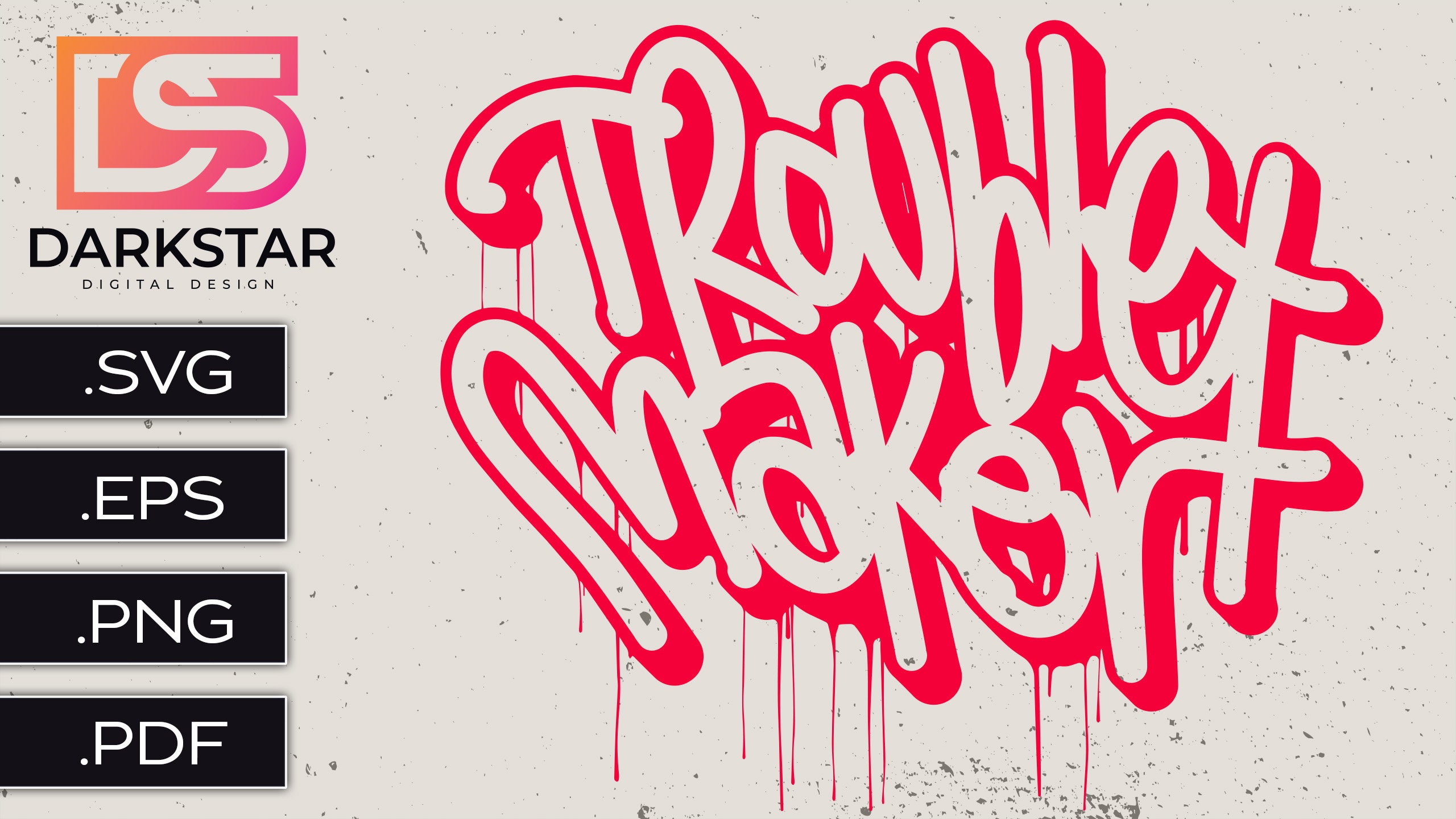 Trouble Maker Drippy Graffiti SVG Cut File for T-shirts/stickers/decals ...