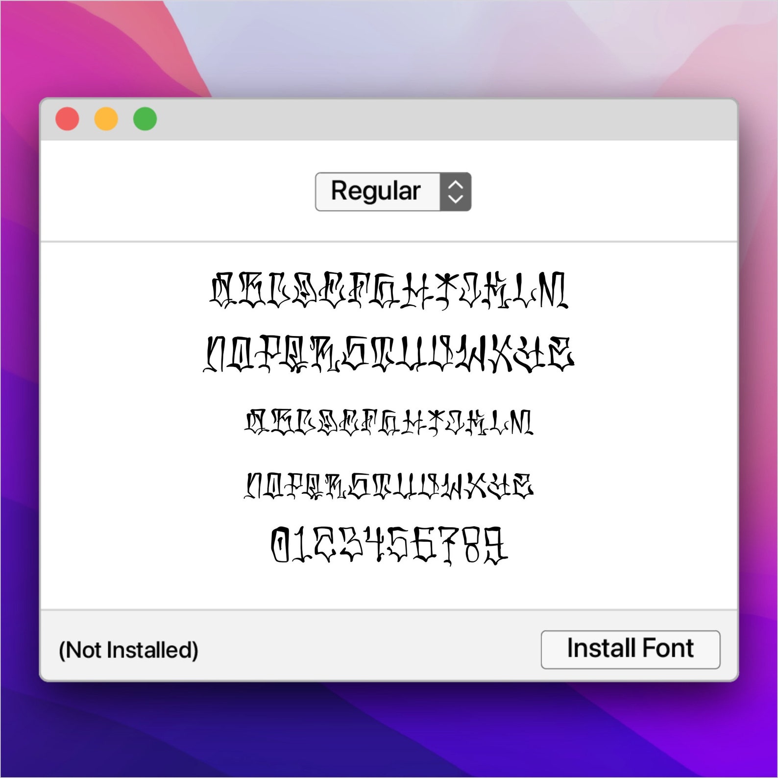 Los Angeles Cholo Graffiti Style .OTF Font | Hand Drawn Typeface ...