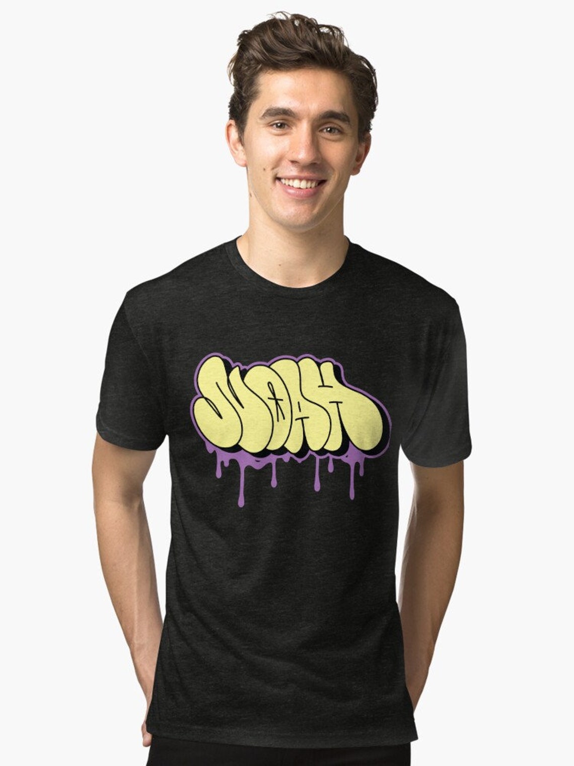 Noah Custom Graffiti Throw up Bubble Letters Layered - Etsy