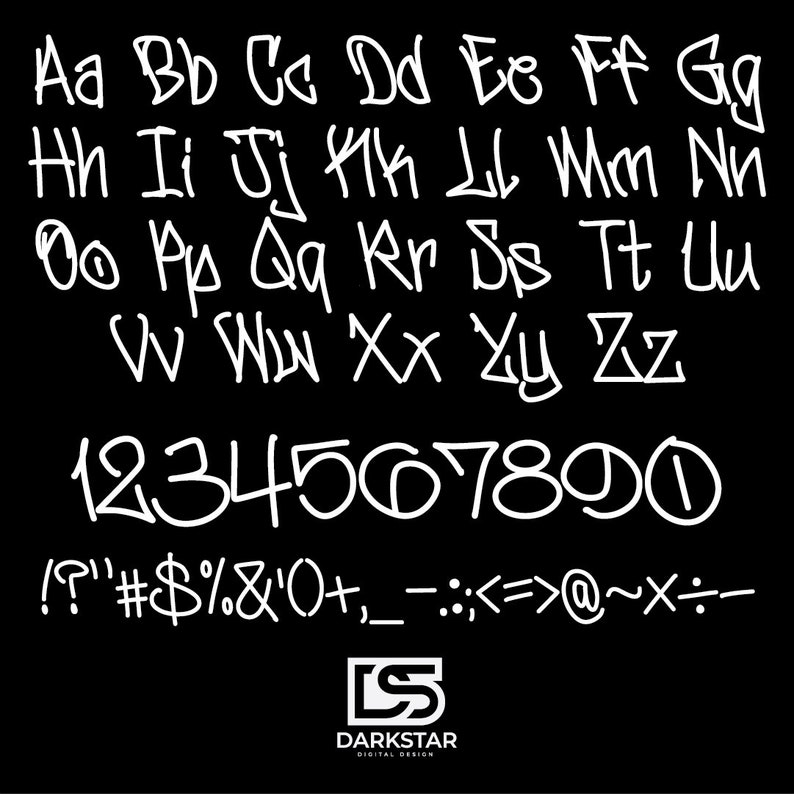 Humboldt Handstyles V2 Graffiti .OTF Font | Hand Drawn Typeface | Urban ...