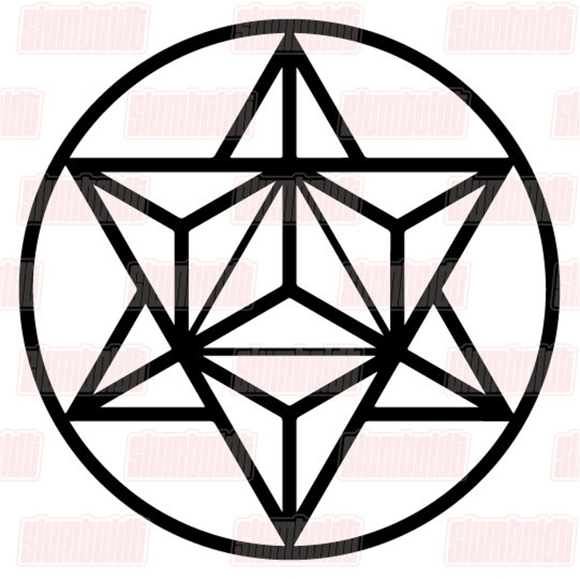 Sacred Geometry .SVG | Star Tetrahedron Spiral | Decal | Sticker ...