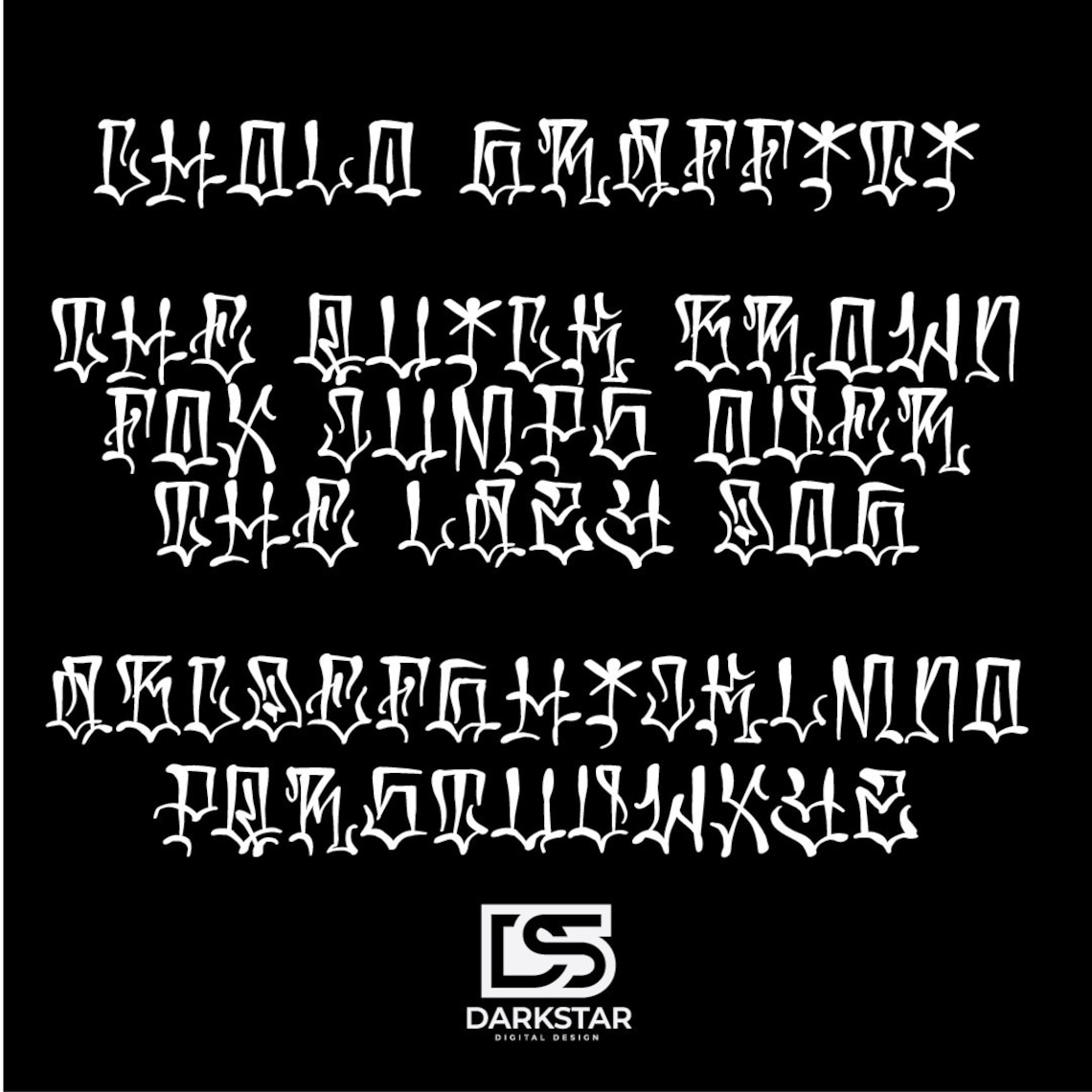 Los Angeles Cholo Graffiti Style .OTF Font | Hand Drawn Typeface ...