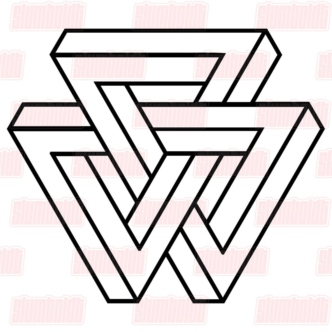 Sacred Geometry .SVG | Trinity | Triforce | Decal | Sticker | Graphic ...