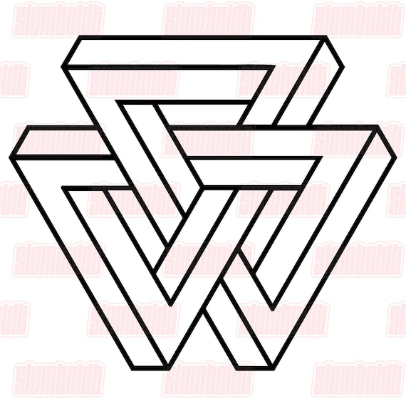 Sacred Geometry .SVG Trinity Triforce Decal Sticker | Etsy