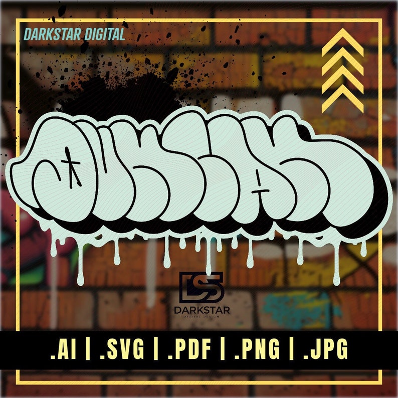 Duncan - Custom Graffiti Throw up Bubble Letters | Layered Editable SVG ...