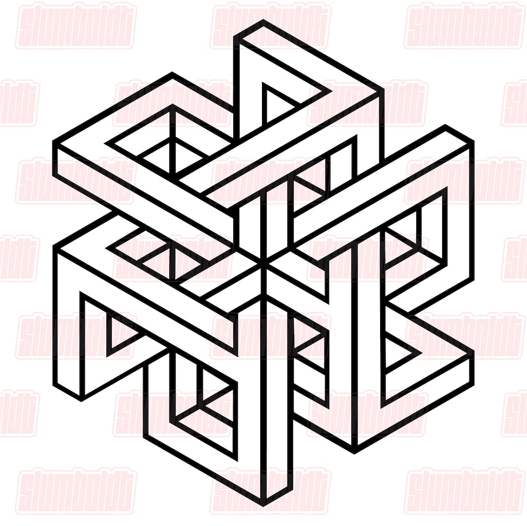Sacred Geometry .SVG | Impossible Hexagon | Decal | Sticker | Graphic ...