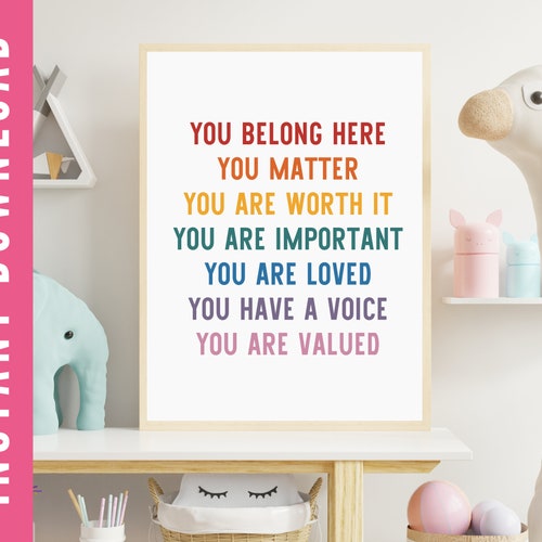 Diversity Classroom Pride Printable Poster LGBTQ Inclusion - Etsy