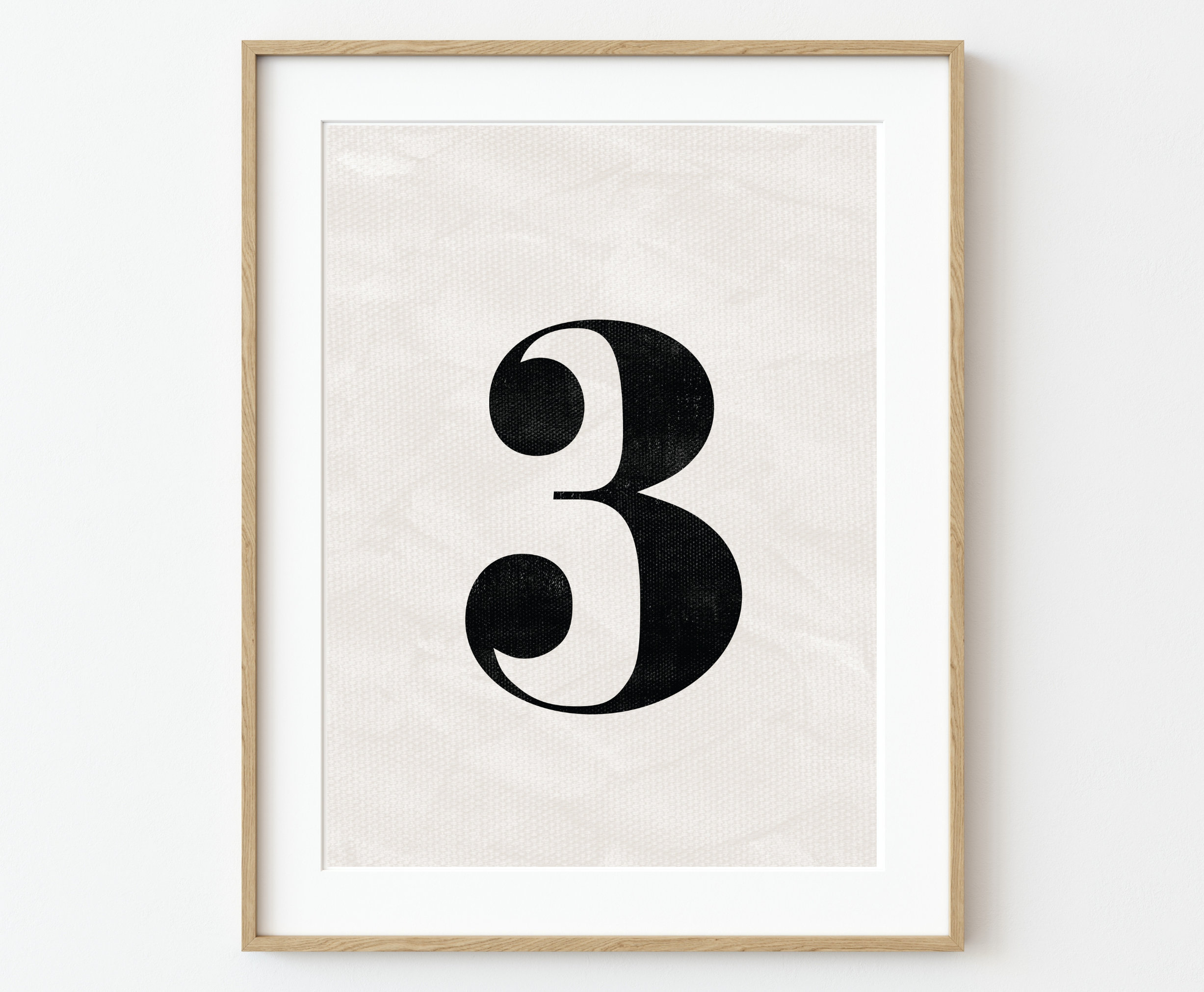 Number 3 Three Printable Number Sign Printable - Etsy Australia