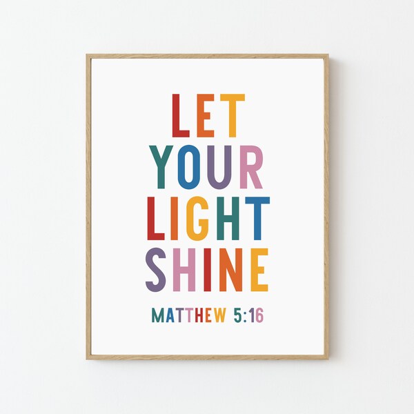 Let Your Light Shine Printable - Etsy