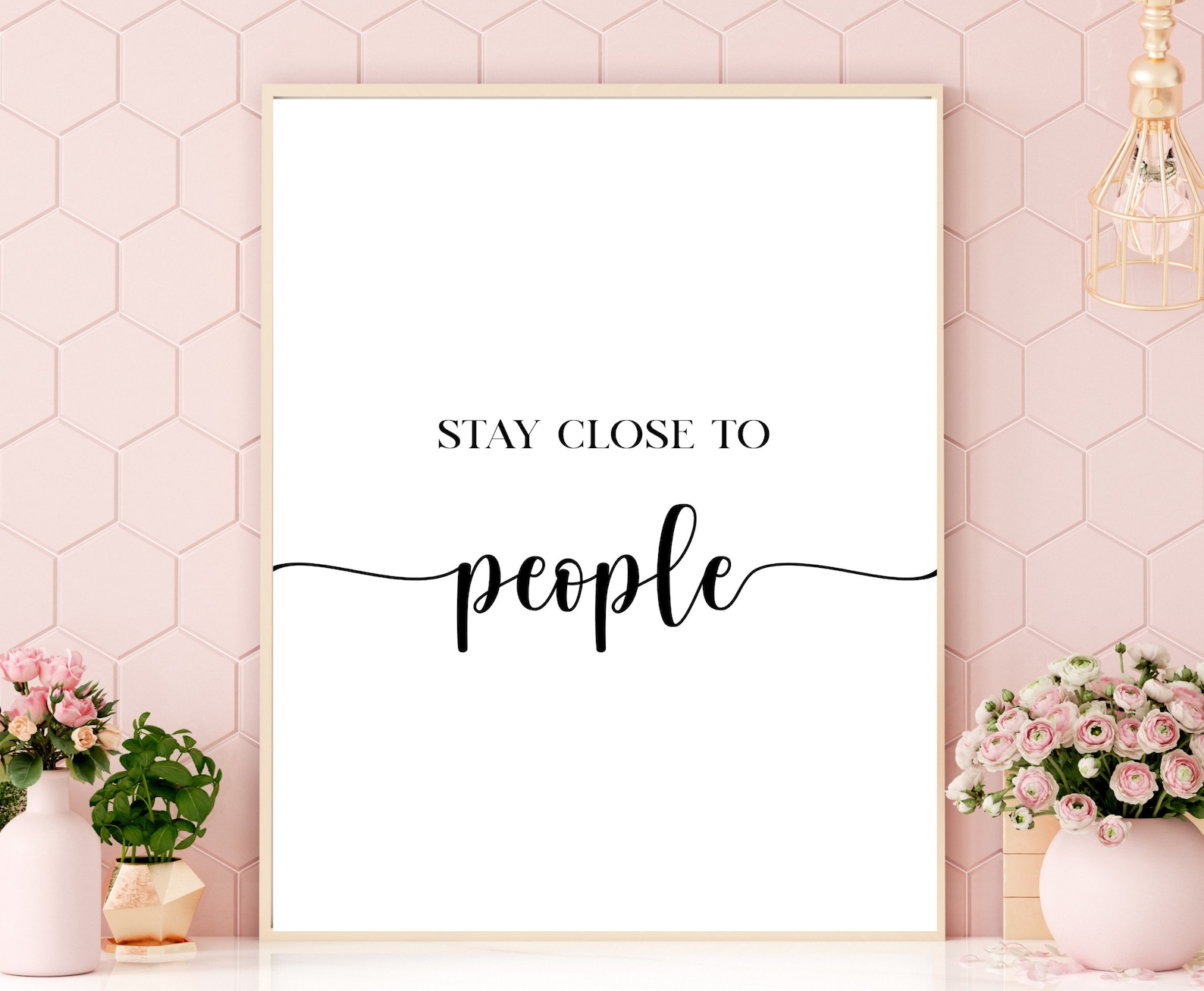 Set of 2 Printable Stay Close to People Who Feel Like | Etsy