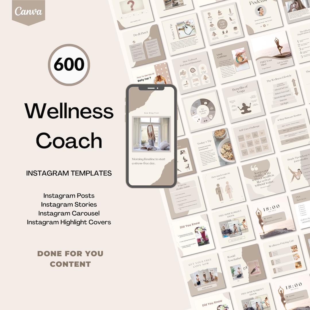 Wellness Coach, Wellbeing Coach, Health Coach, Holistic Coach, Canva ...