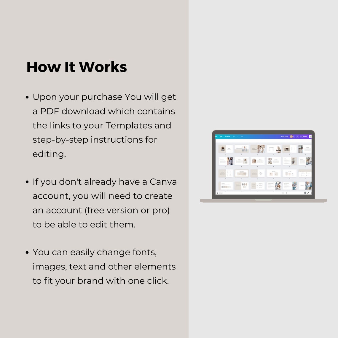 Brand Guidelines , Brand Style Guide, Editable in Canva, Branding Kit ...