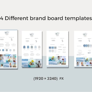 Brand Kit Template Mini Brand Board Template Premade - Etsy