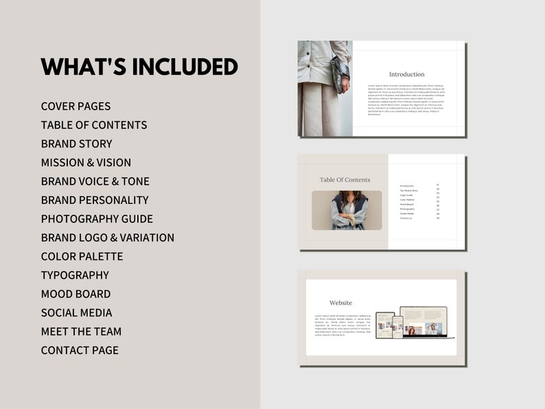 Brand Guidelines Brand Style Guide Editable in Canva - Etsy