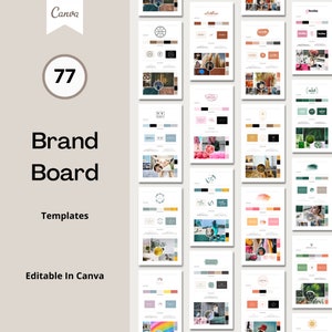 Brand Board, Branding Template, Logo Kit, Business Branding Template ...