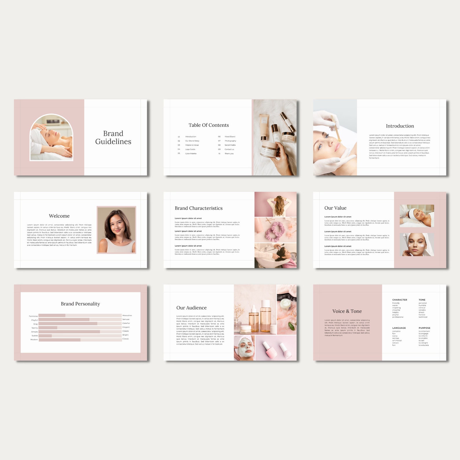 Beauty Brand Guidelines, Skincare Brand Guidelines, Beauty Branding ...