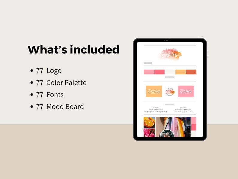 Brand Board, Branding Template, Logo Kit, Business Branding Template ...