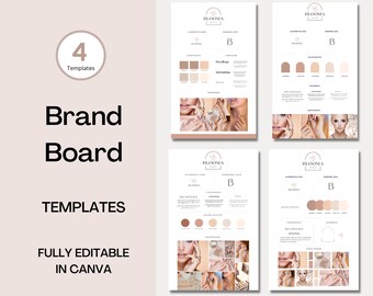 Minimalist Brand Style Guide Template | Mini Branding Kit Template ...