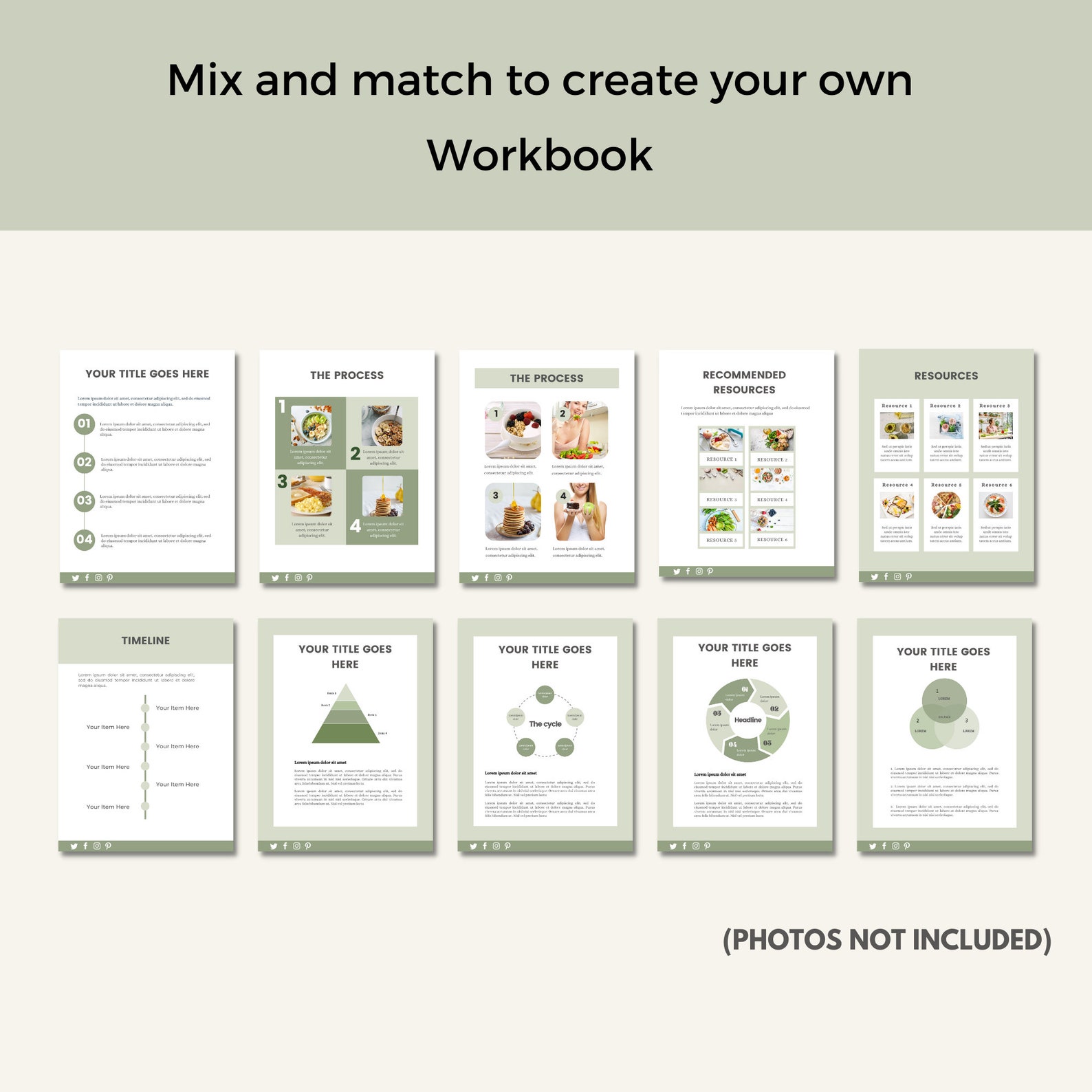 Nutrition Workbook Template| Nutrition Ebook Template | Health Coach ...