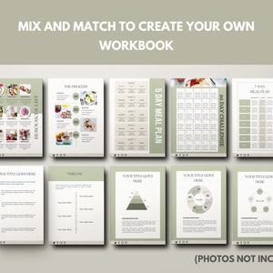 Nutrition Workbook Template Nutrition Ebook Template Health - Etsy