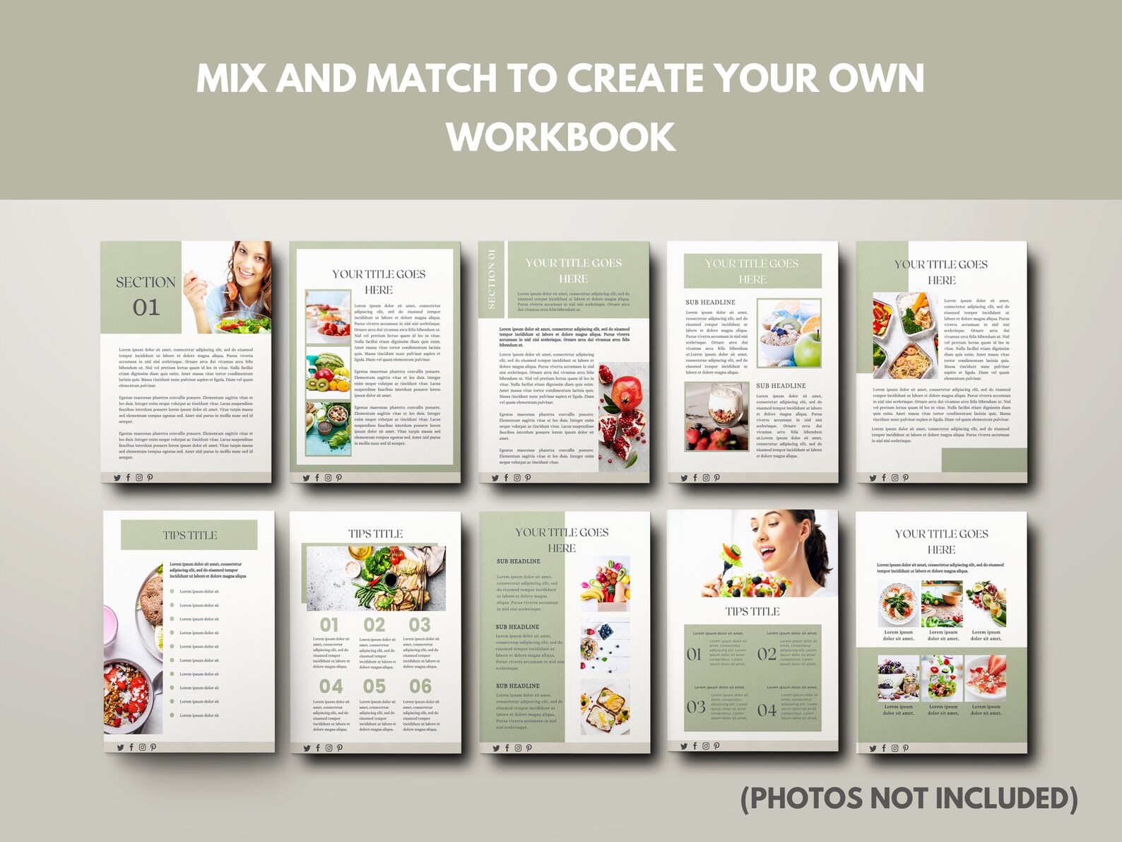 Nutrition Workbook Template Nutrition Ebook Template Health - Etsy