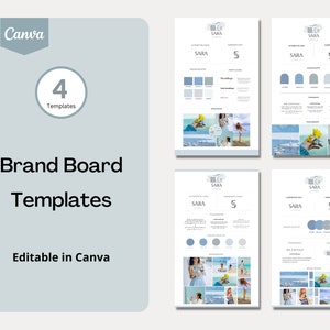 Brand Kit Template Mini Brand Board Template Premade - Etsy