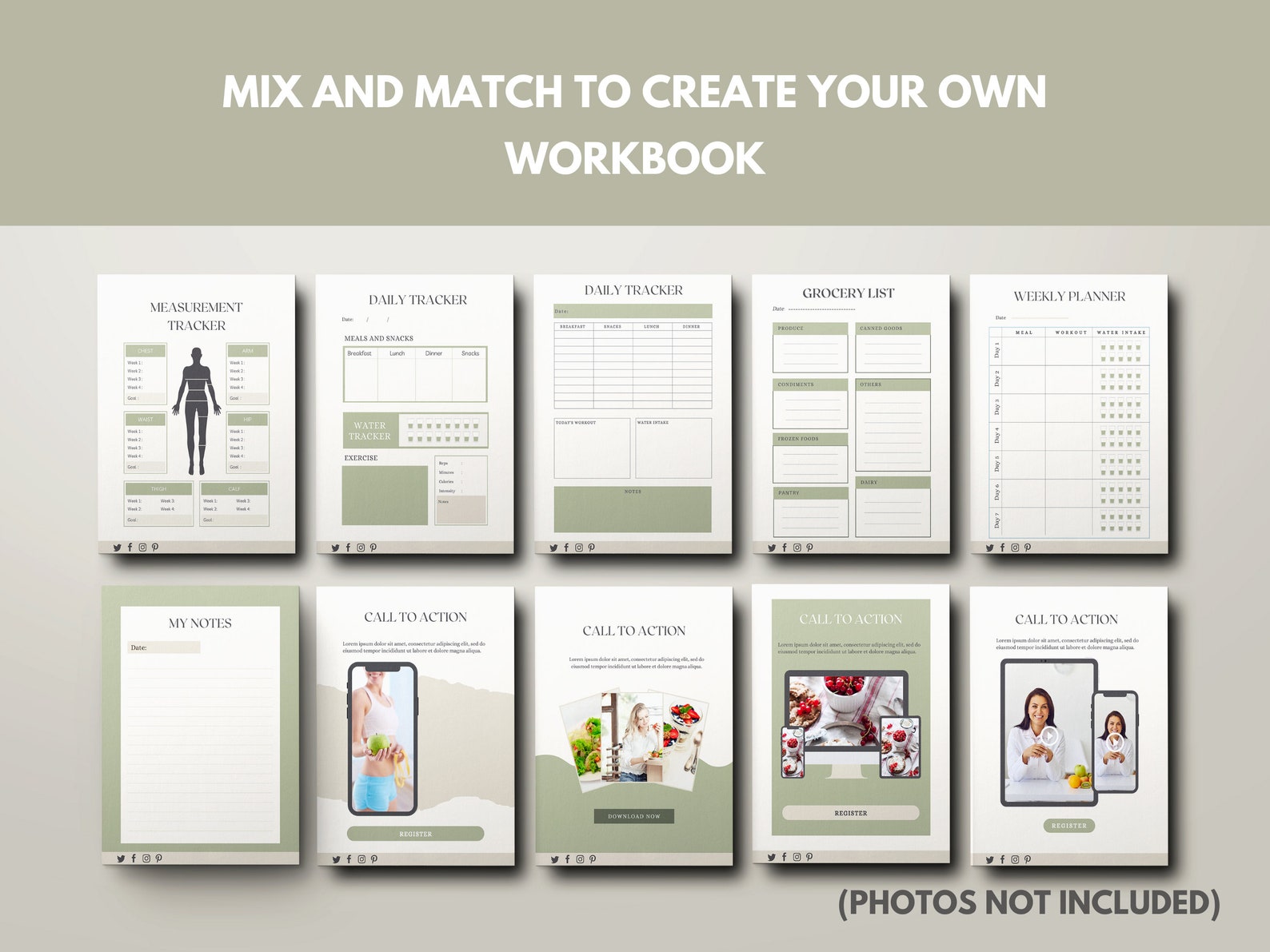 Nutrition Workbook Template Nutrition Ebook Template Health - Etsy