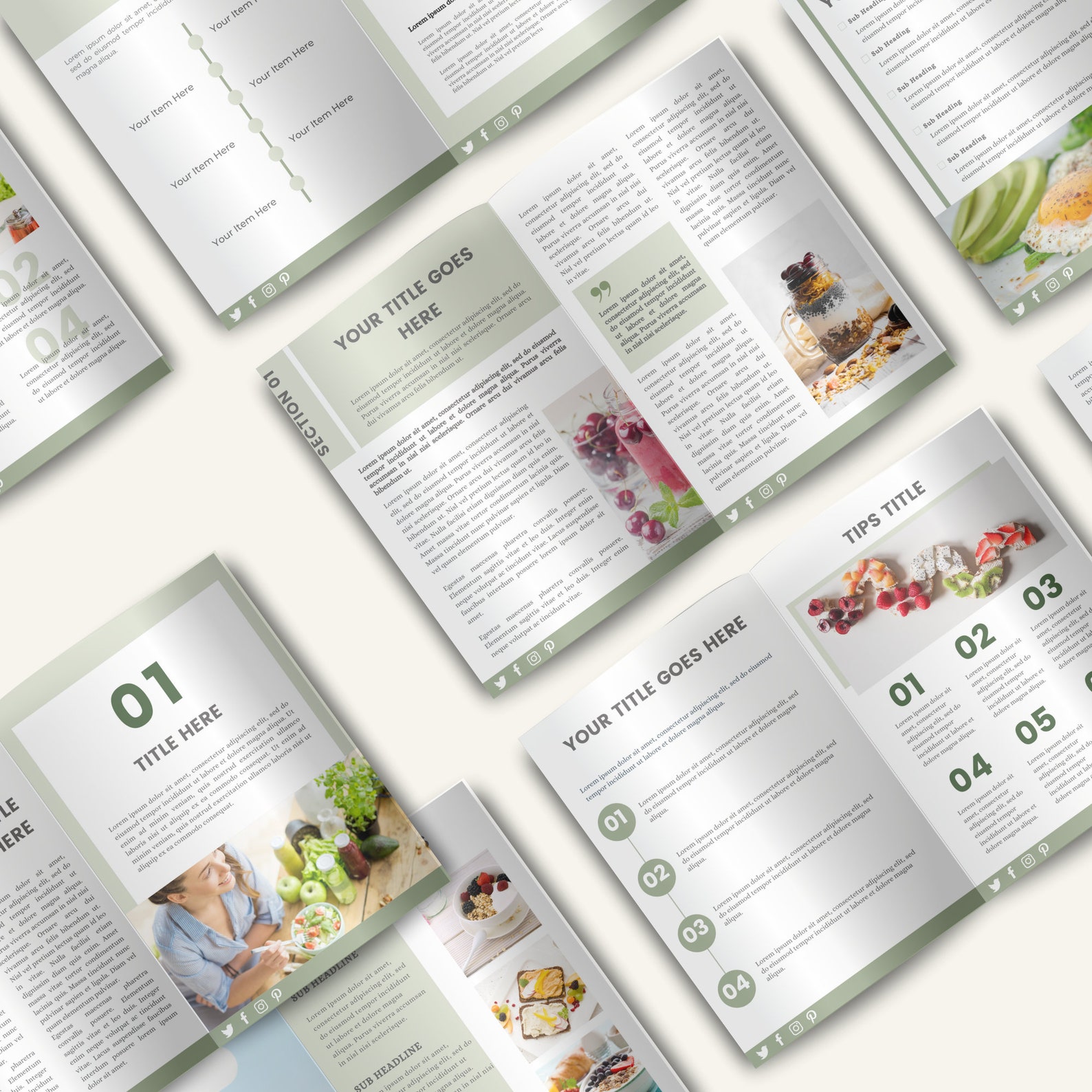 Nutrition Workbook Template Nutrition Ebook Template Health Coach Ebook ...