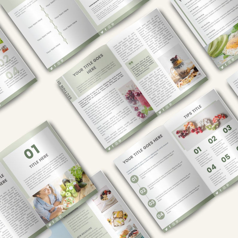 Nutrition Workbook Template Nutrition Ebook Template Health Coach Ebook ...