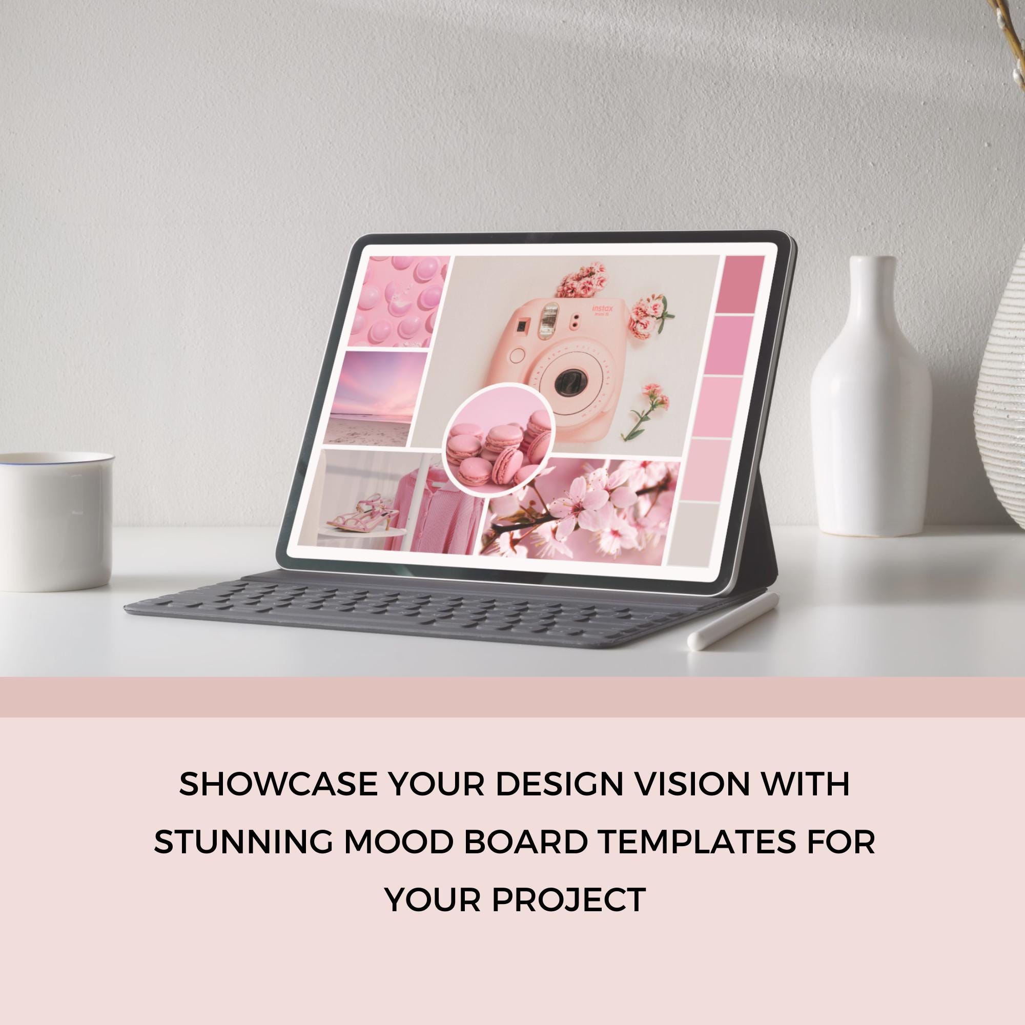 Mood Board Templates, Inspiration Board, Editable Moodboard, Bundle ...