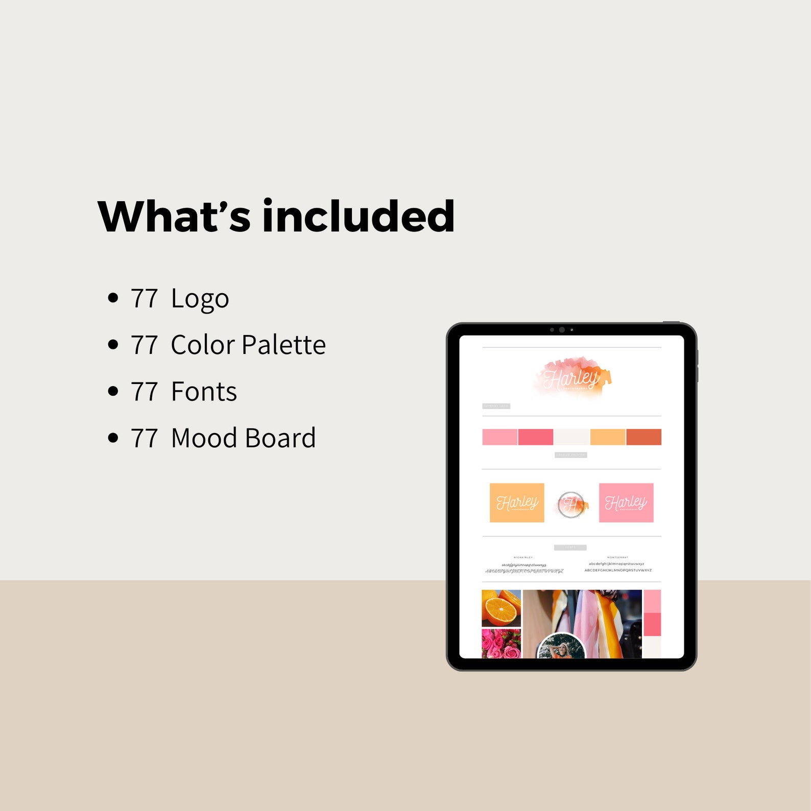 Brand Board, Branding Template, Logo Kit, Business Branding Template ...