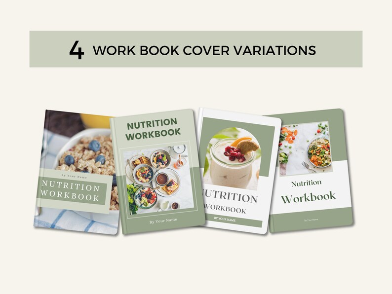 Nutrition Workbook Template Nutrition Ebook Template Health Coach Ebook ...