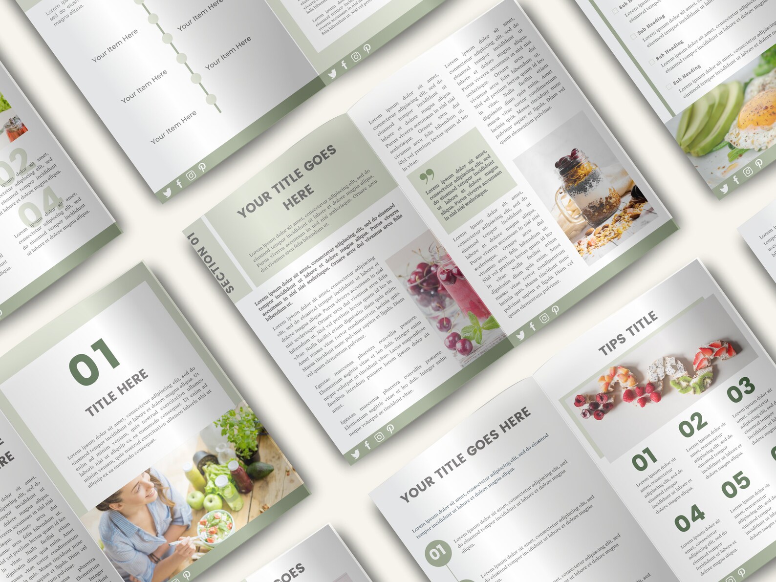 Nutrition Workbook Template Nutrition Ebook Template Health Coach Ebook ...