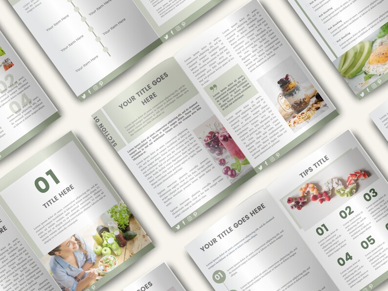 Nutrition Workbook Template Nutrition Ebook Template Health Coach Ebook ...