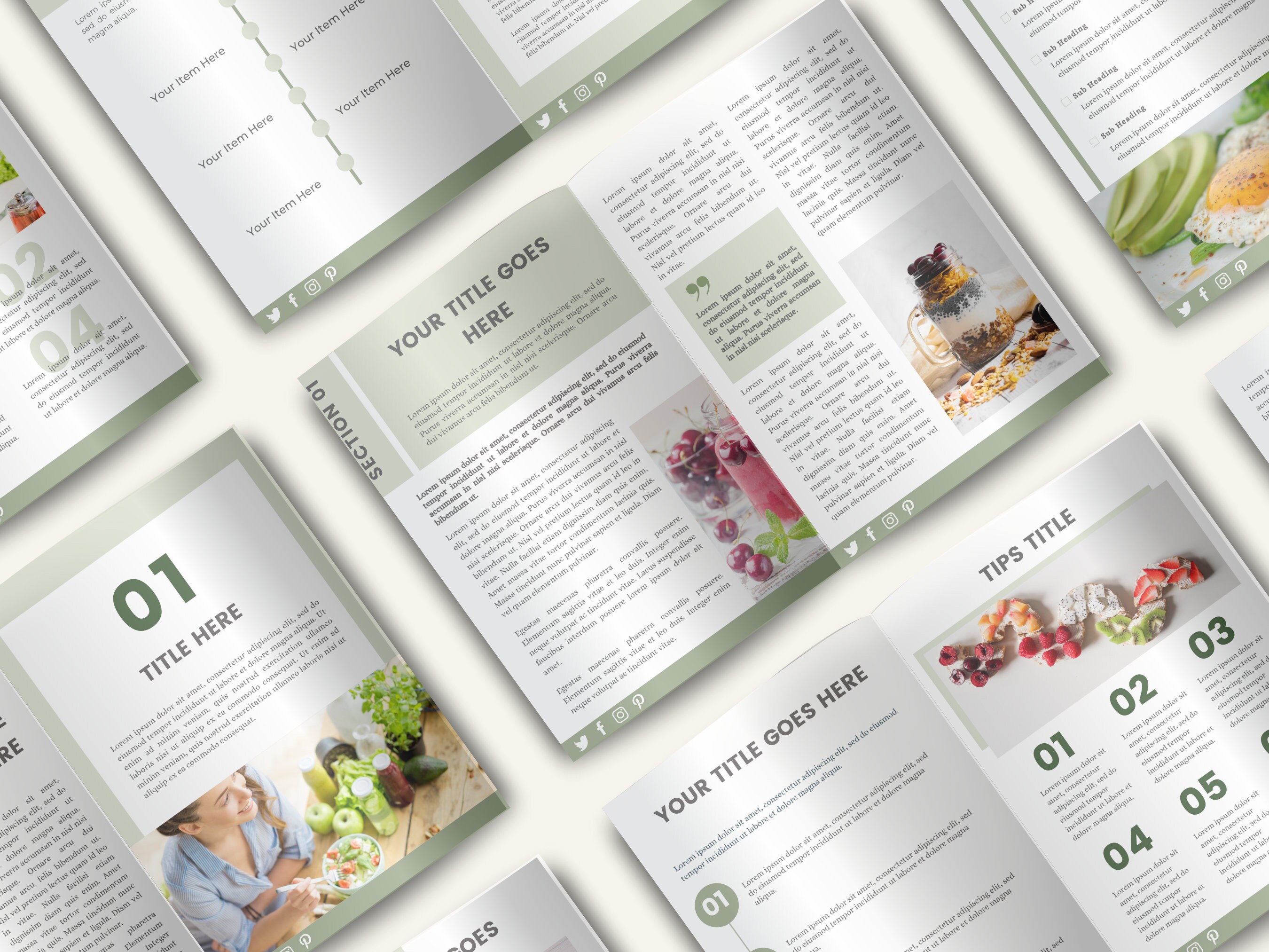 Nutrition Workbook Template Nutrition Ebook Template Health Coach Ebook ...
