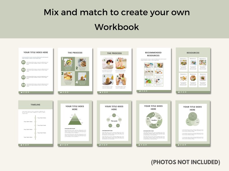 Nutrition Workbook Template Nutrition Ebook Template Health - Etsy