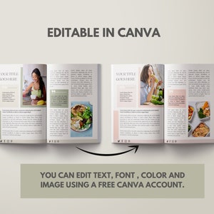 Nutrition Workbook Template Nutrition Ebook Template Health - Etsy