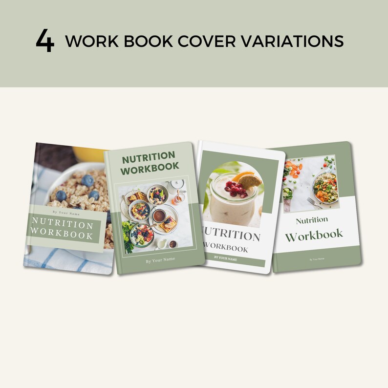 Nutrition Workbook Template Nutrition Ebook Template Health Coach Ebook ...