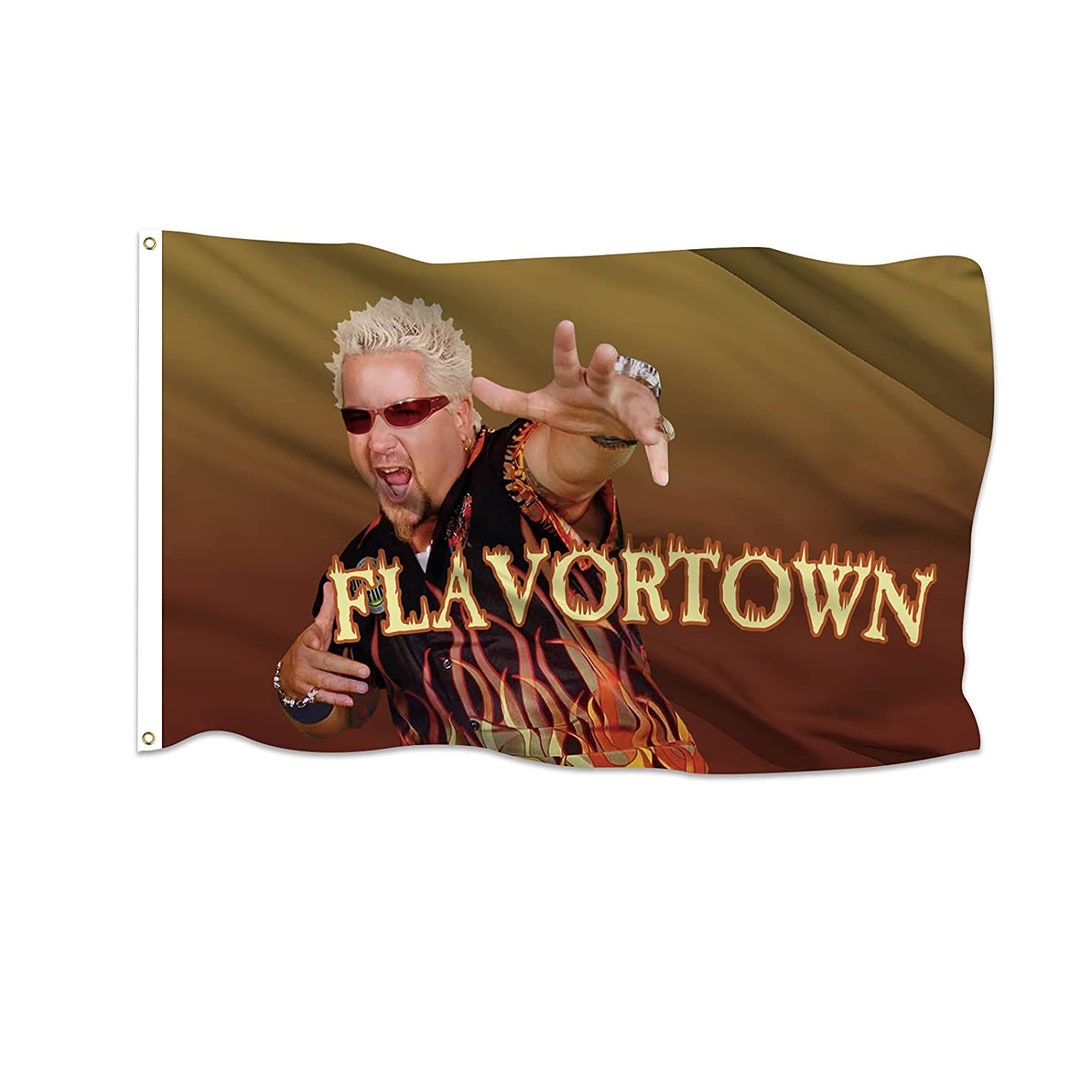 Flavortown Guy Fieri Flag 3x5 Feet College Dorm Frat Man Cave Meme ...