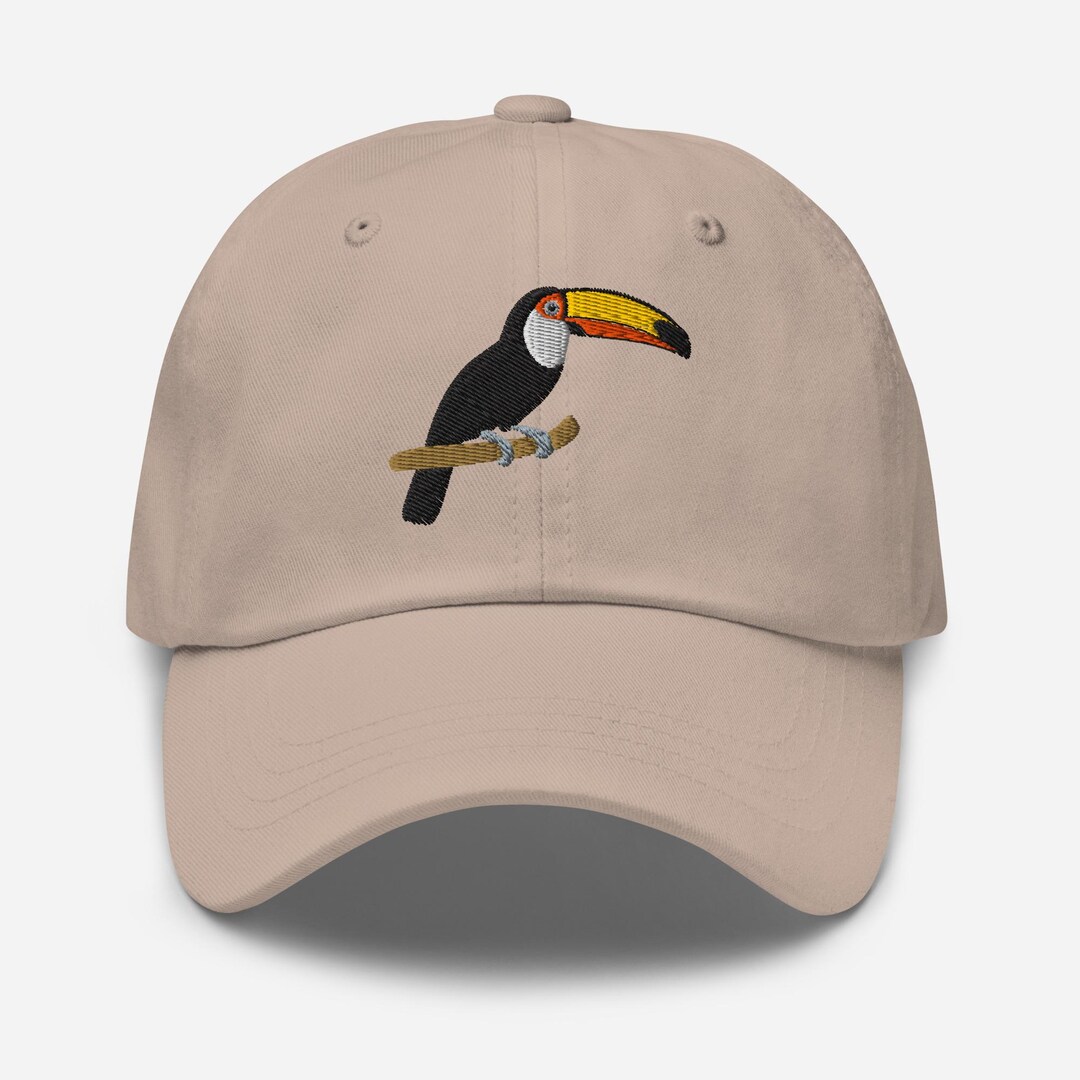 Toco Toucan Hat Embroidered Tropical Bird Baseball Cap Summer Hat for ...