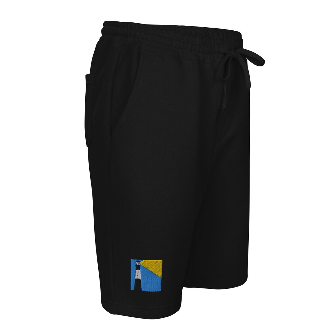 Shorts "tybee Island Lighthouse" Embroidered Men's Fleece Shorts - Etsy