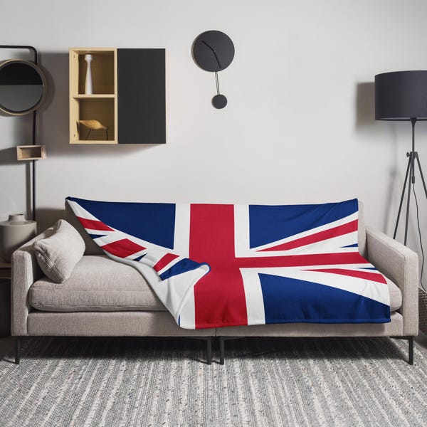 Union Jack Blanket - Etsy