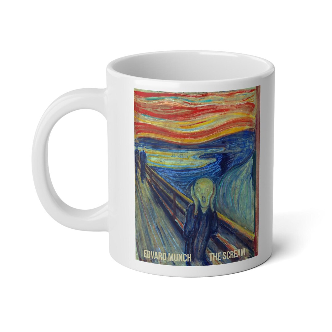 Edvard Munch 'the Scream' Jumbo Mug - Art Lover Coffee Cup - Etsy
