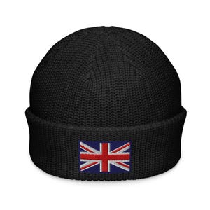 Embroidered Beanie Union Jack - Etsy