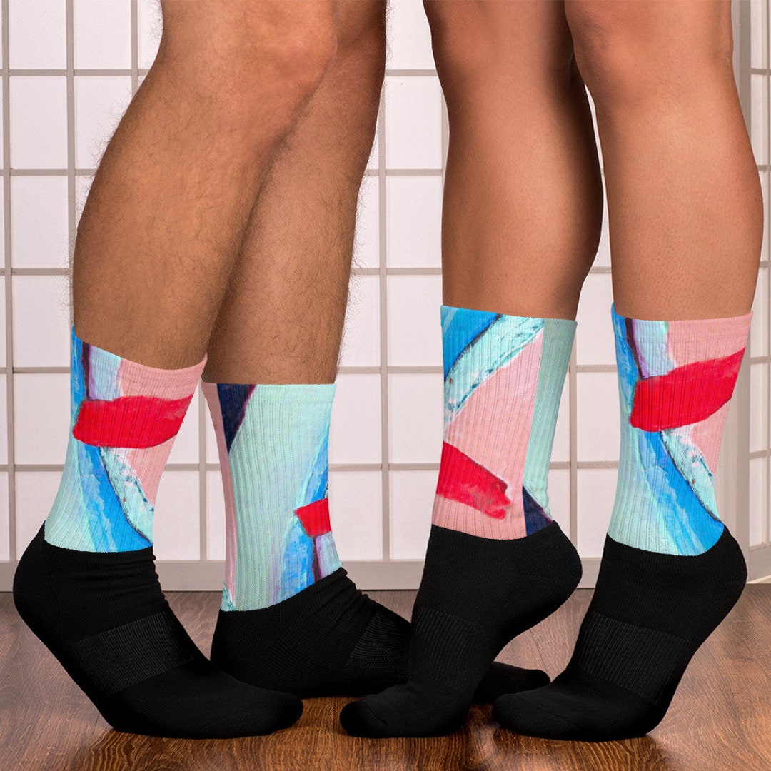 Cushioned Art Socks Abstract 2006 Artwork Design Unisex Erwachsene Crew ...