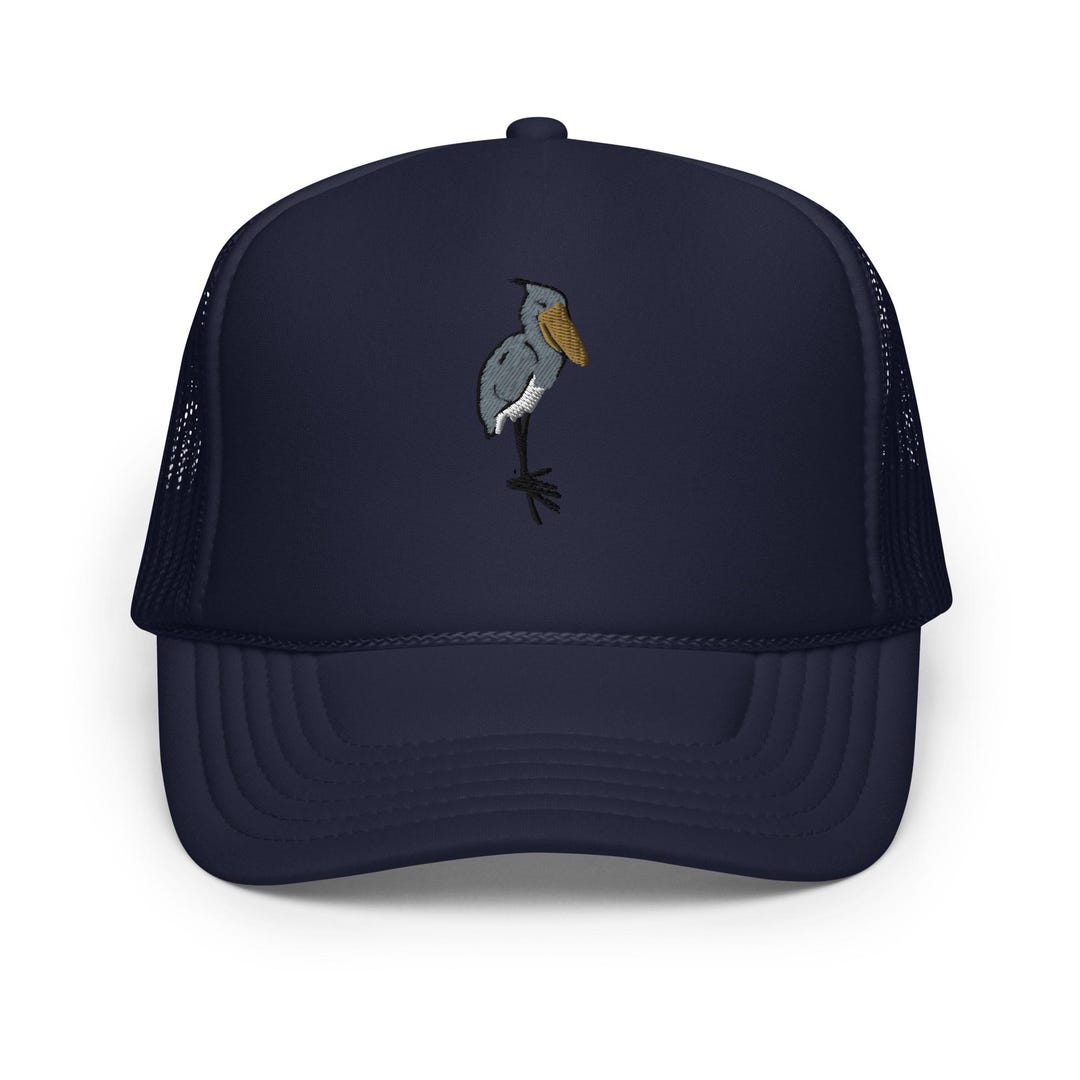 Shoe Bill Stork Dino Bird Embroidered Foam Trucker Hat - Etsy