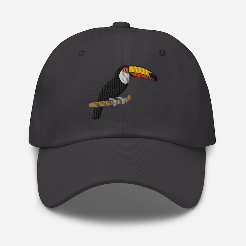 Toco Toucan Hat Embroidered Tropical Bird Baseball Cap Summer Hat for ...
