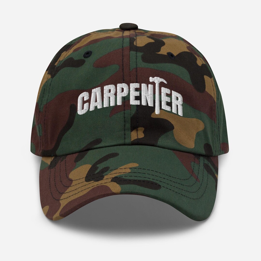 Carpenter Hat – Embroidered Carpenter Cap for Woodworkers and Tradesmen ...